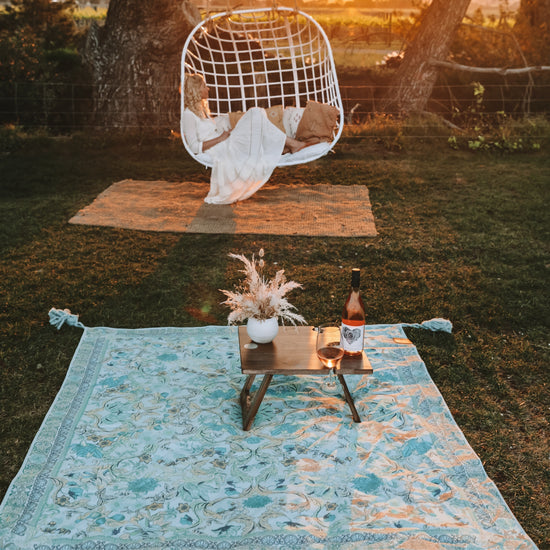 Forest Printed Picnic Rug Crystal – Wandering Folk